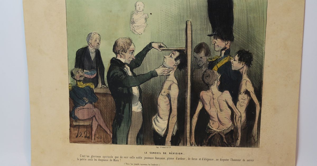 Honoré DAUMIER • Lithographie originale en couleurs - Le Conseil de ...