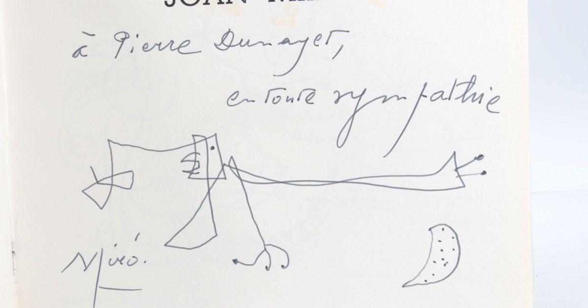 Joan MIRÓ • Joan Miro • Autograph • 1956 – Edition-Originale.com