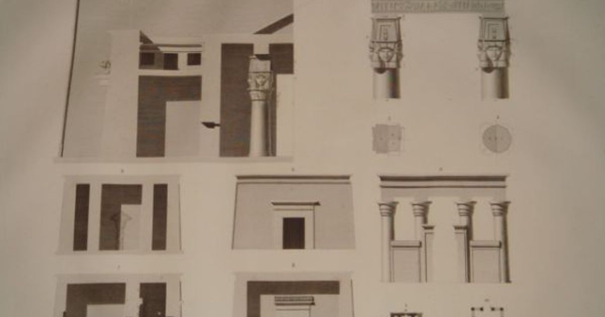 Jean-Baptiste Prosper JOLLOIS • DESCRIPTION DE L'EGYPTE. Denderah ...